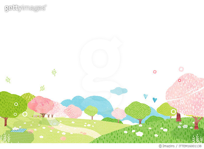 ITTEM16001138 | 게티이미지코리아 | Spring Background Illust Royalty-Free 이미지