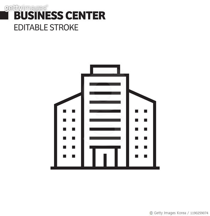 1190259074 | 게티이미지코리아 | Business Center Line Icon, Outline Vector ...